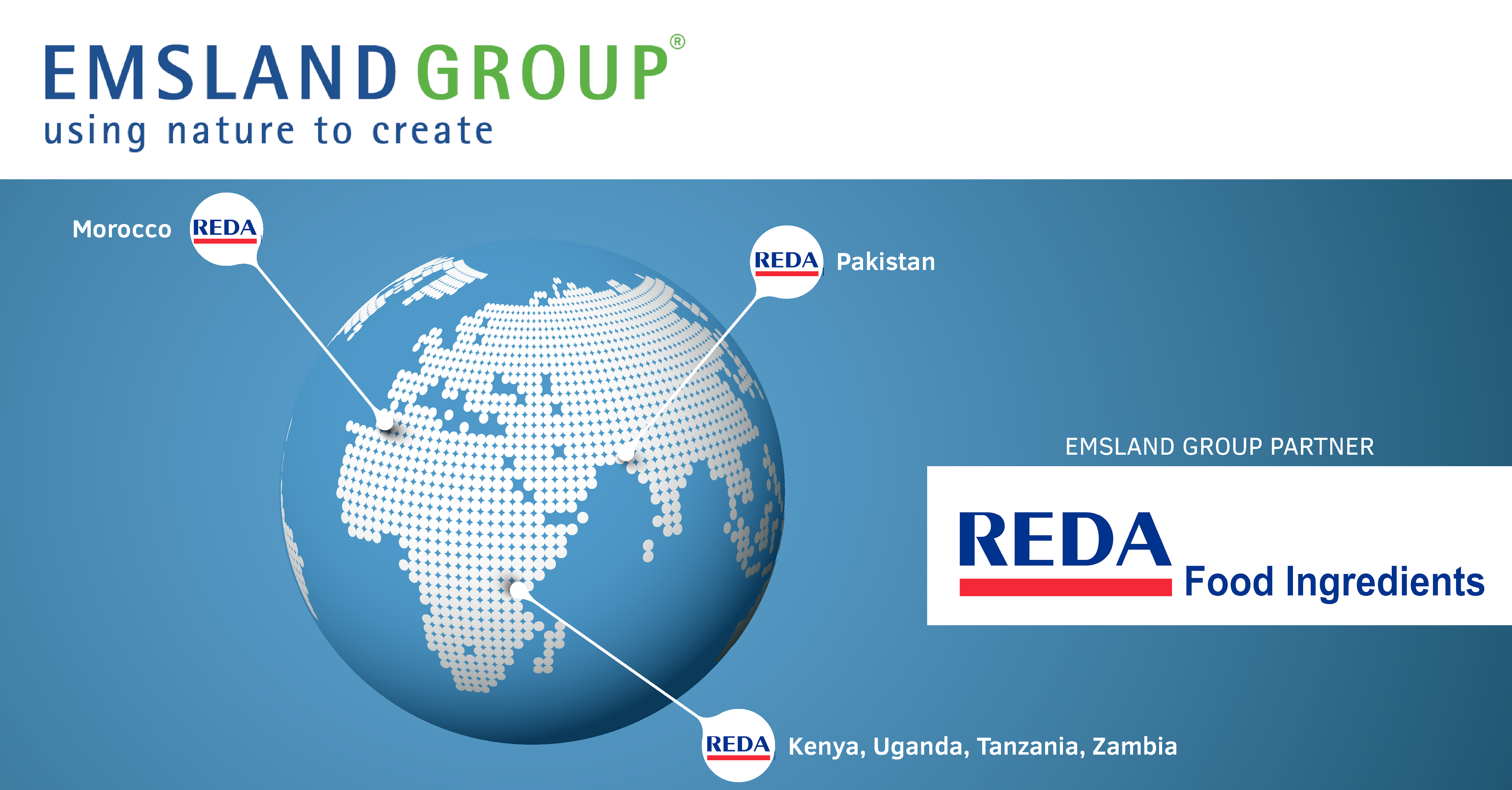New partnership with REDA Food Ingredients - Emsland Group